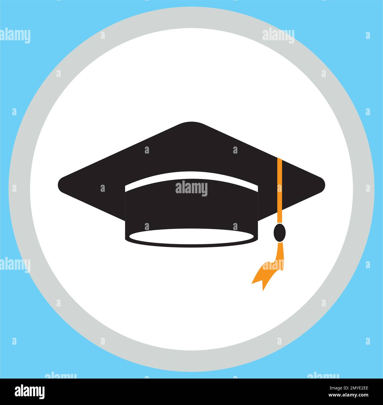 Graduation hat vector icon isolated on white background Stock Vector ...