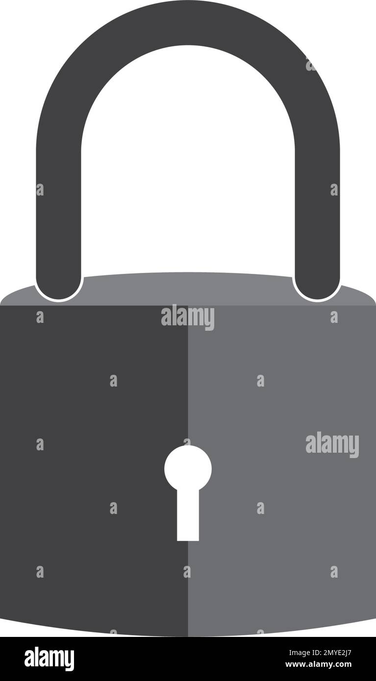 Padlock - Vector icon isolated template design illustration Stock ...