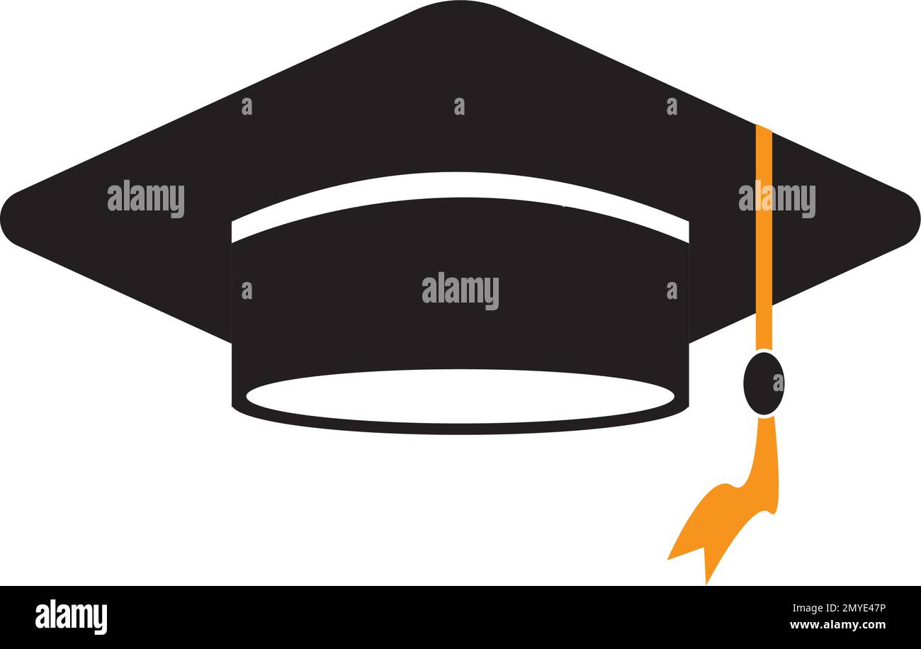 Graduation hat vector icon isolated on white background Stock Vector ...