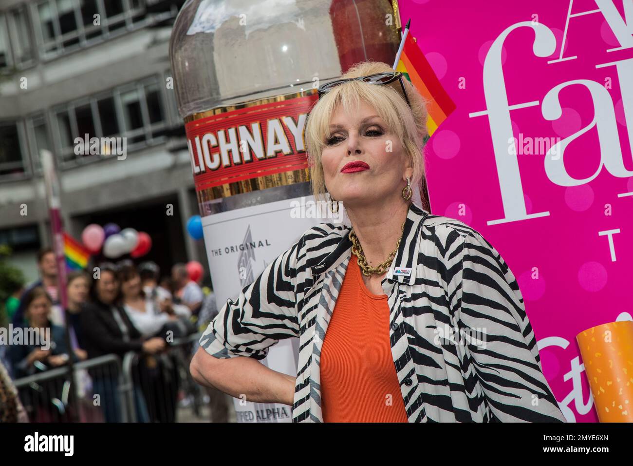Actress Joanna Lumley poses for photographers during a photo call to ...