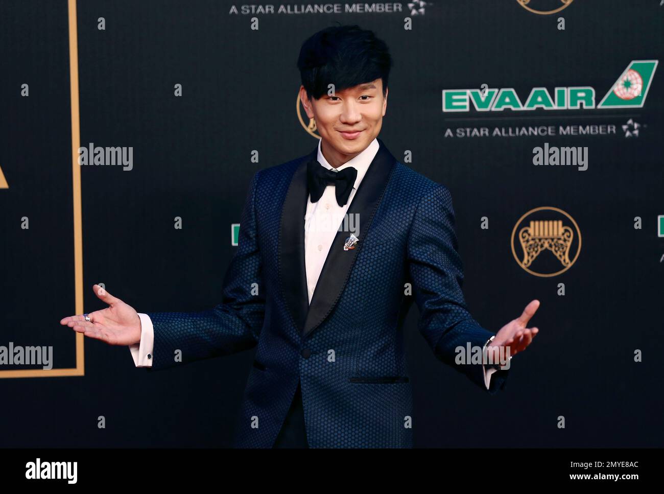 Singapore singer JJ Lin arrives at the 27th Golden Melody Awards in ...