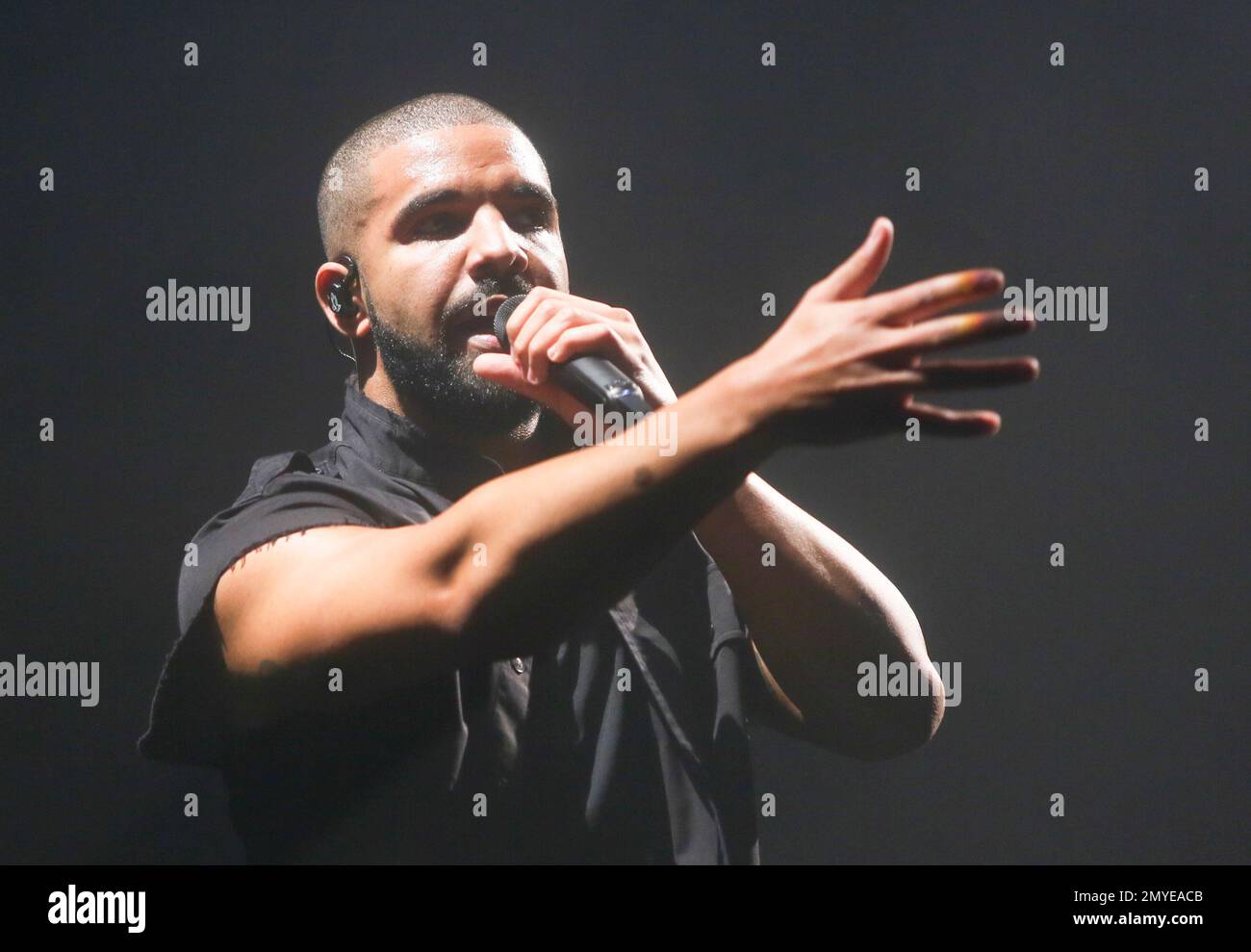 FILE - In this Oct. 15, 2015 file photo, Drake performs at the Austin ...