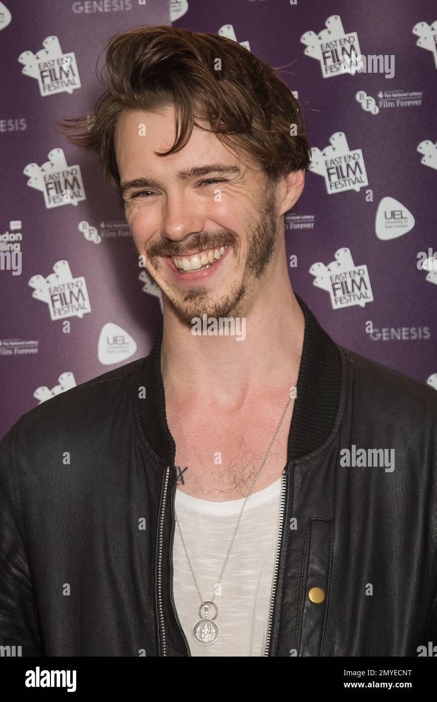 Actor Sam Keeley poses for photographers upon arrival at the premiere ...