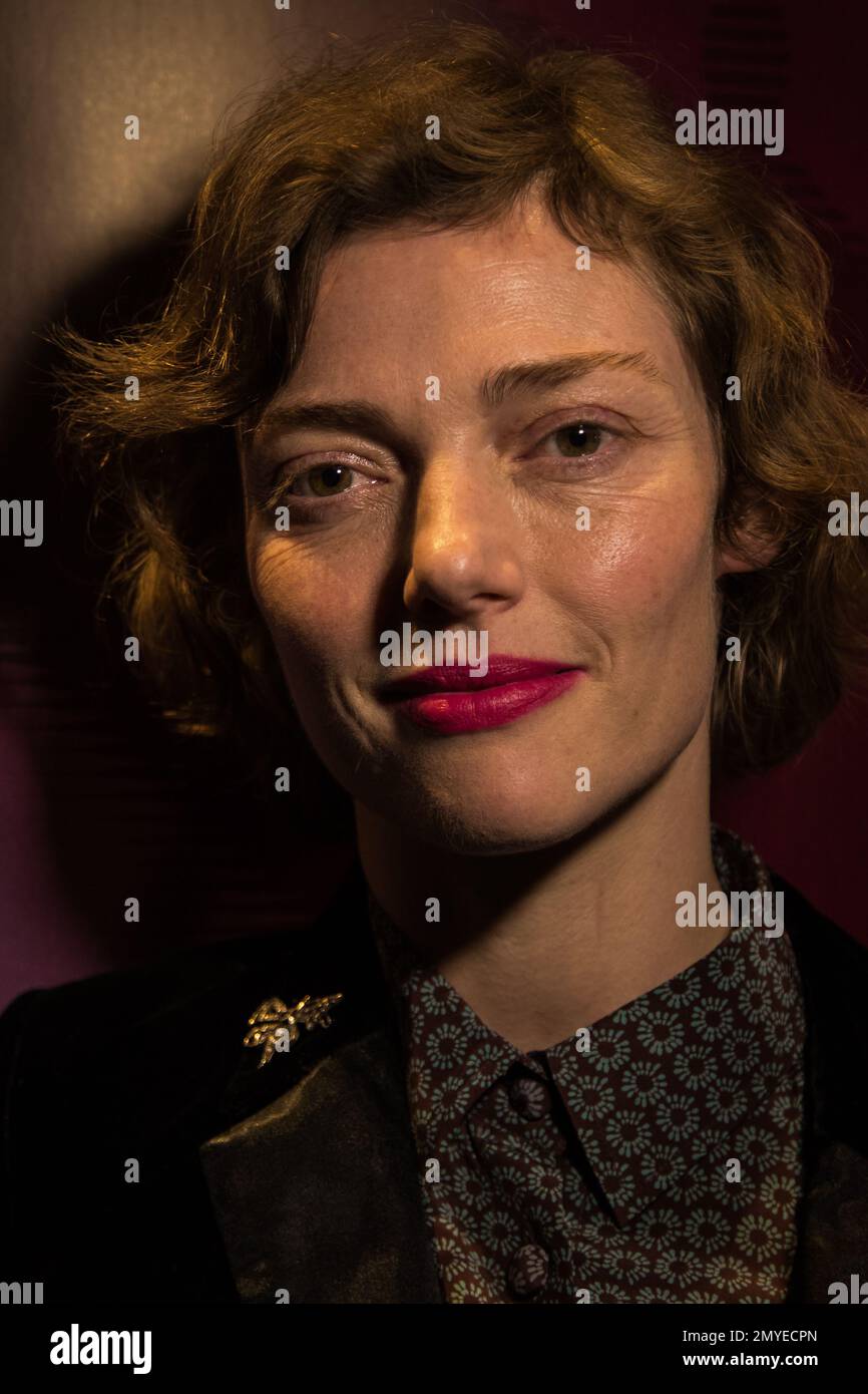 Actress Camilla Rutherford poses for photographers upon arrival at the ...