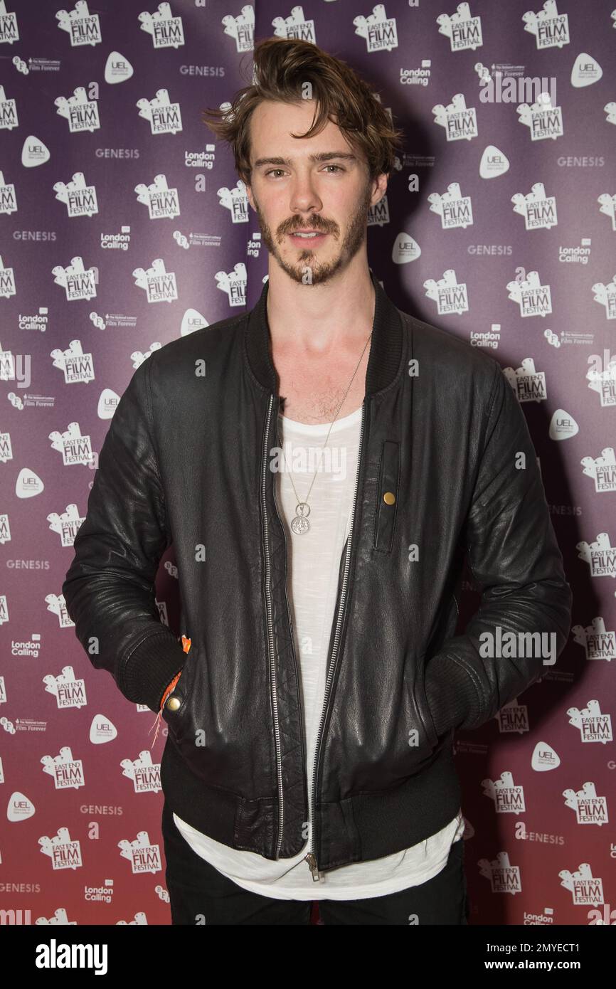 Actor Sam Keeley poses for photographers upon arrival at the premiere ...