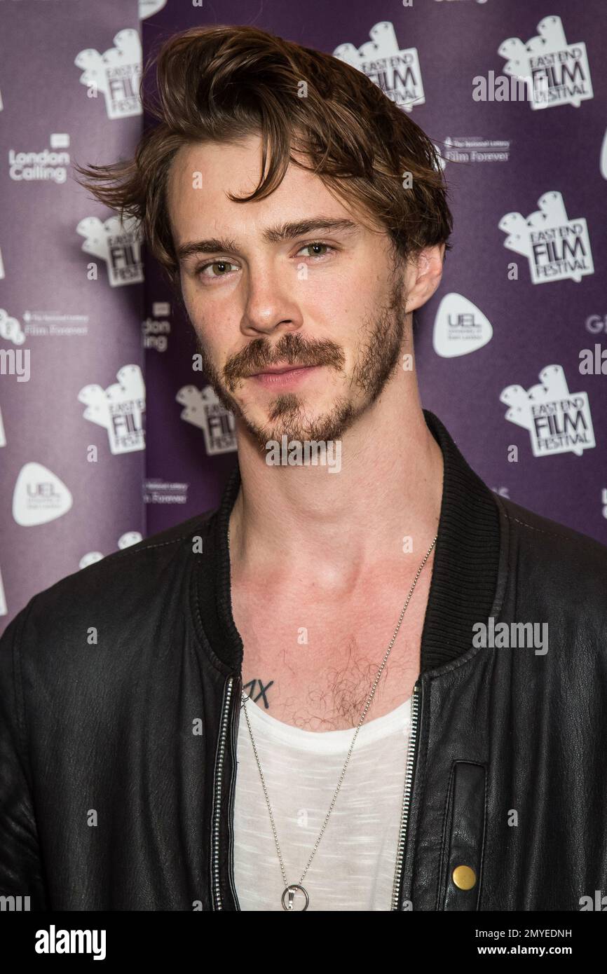 Actor Sam Keeley poses for photographers upon arrival at the premiere ...