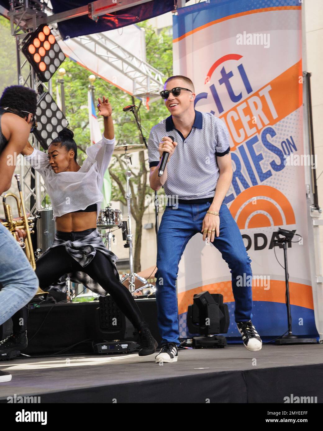 Ben Haggerty performs on NBC's "Today" show at Rockefeller Plaza on ...