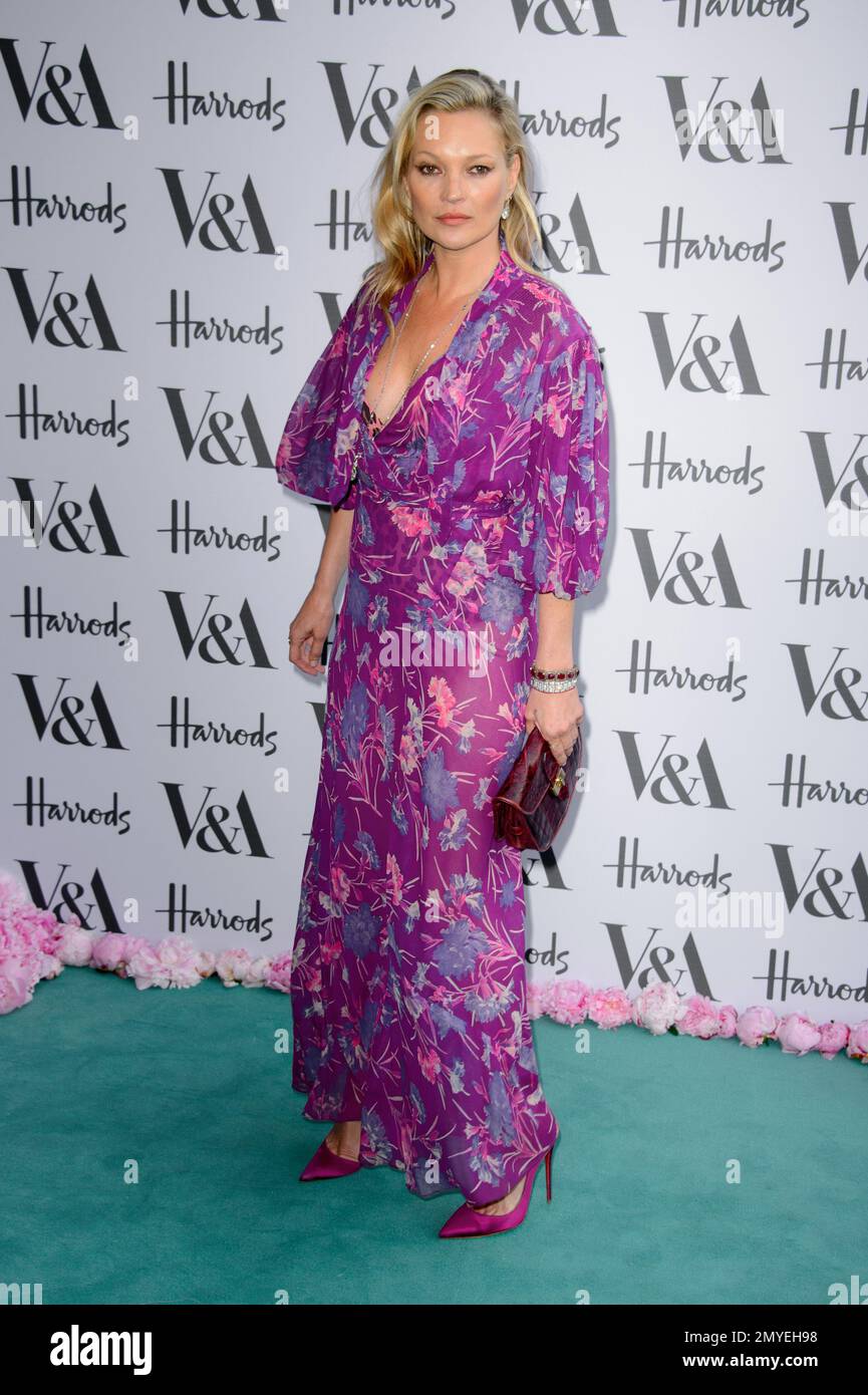 Kate Moss poses for photographers upon arrival for the Victoria And ...