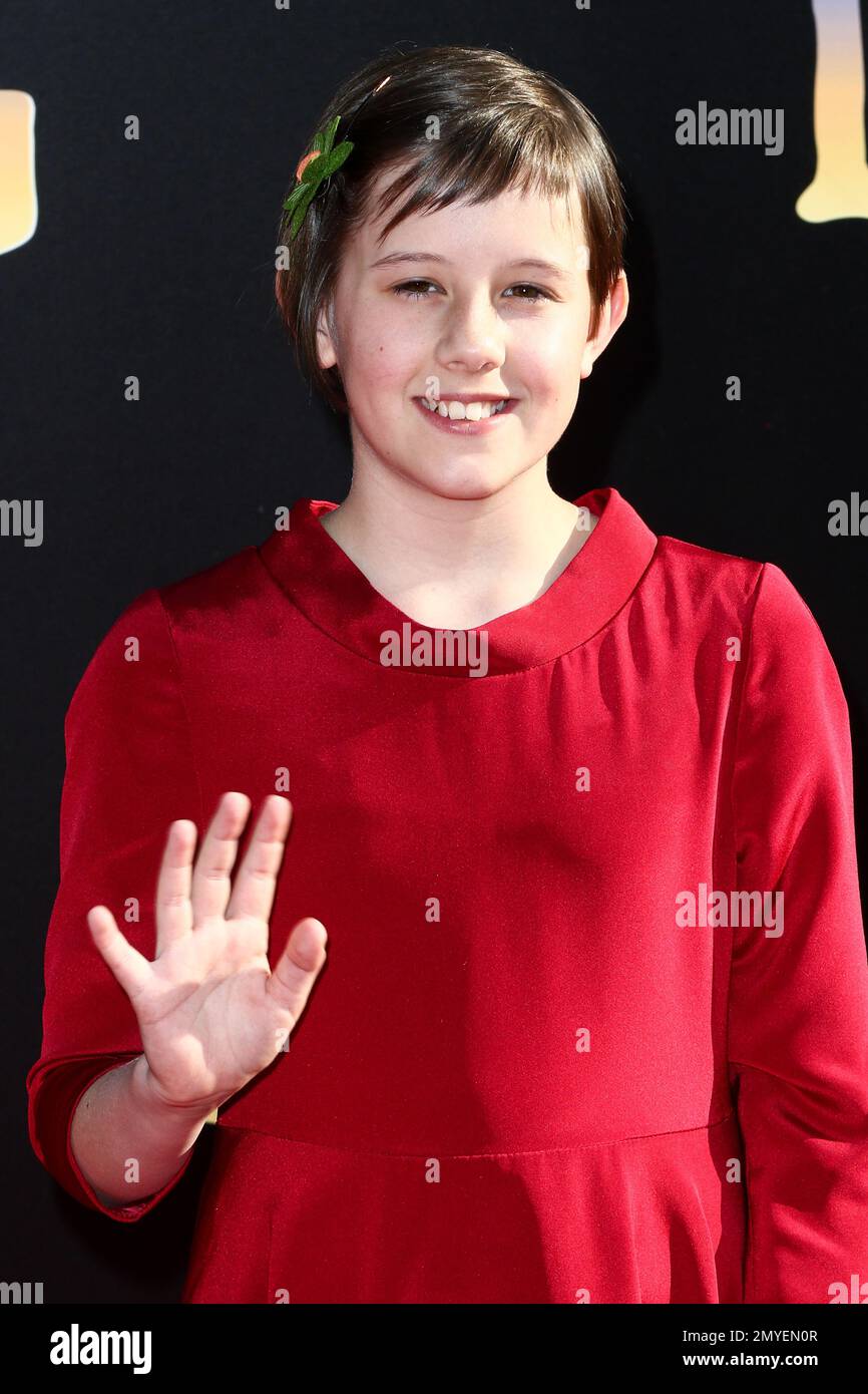 Ruby Barnhill attends the LA Premiere of "The BFG" held at El Capitan ...