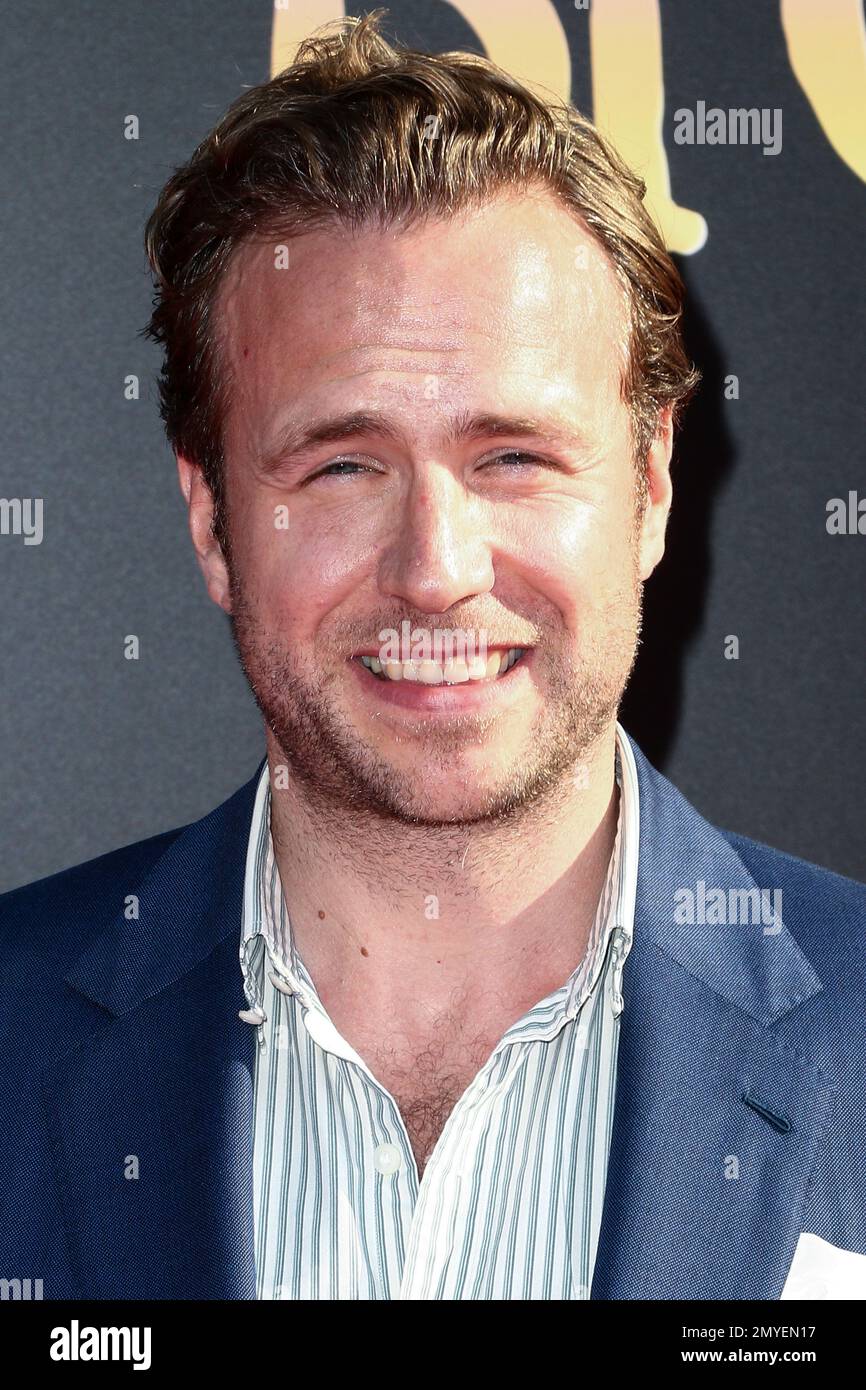 Rafe Spall attends the LA Premiere of "The BFG" held at El Capitan ...