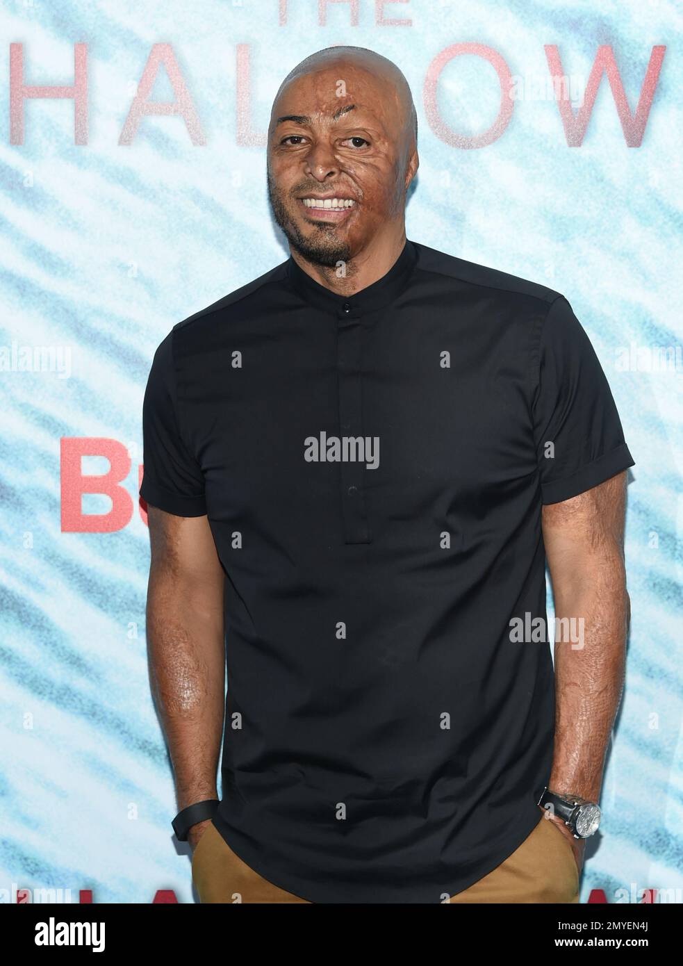 J.R. Martinez attends the world premiere of "The Shallows" at AMC Loews ...