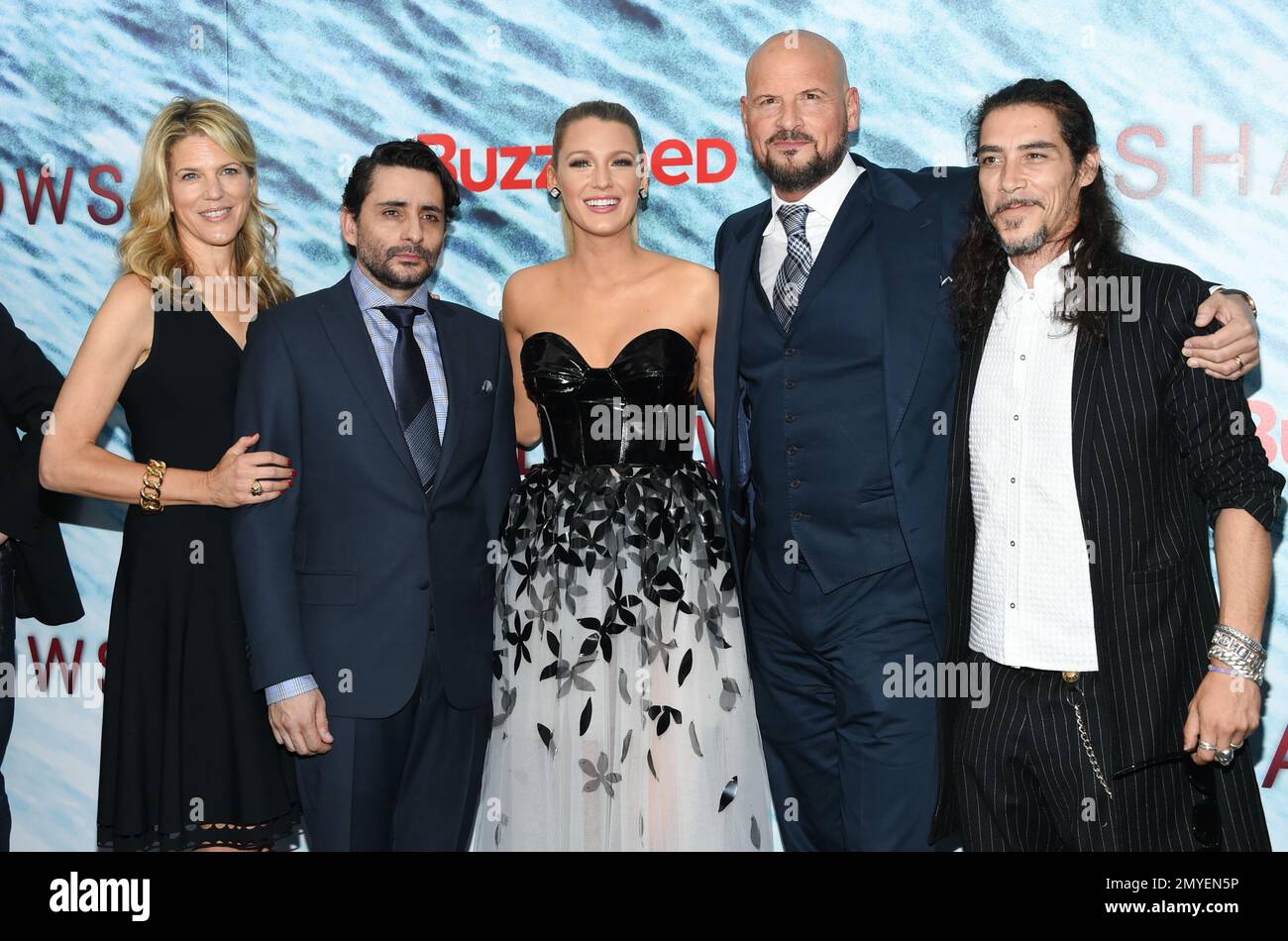 Producer Lynn Harris, left, director Jaume Collet-Serra, actress Blake ...