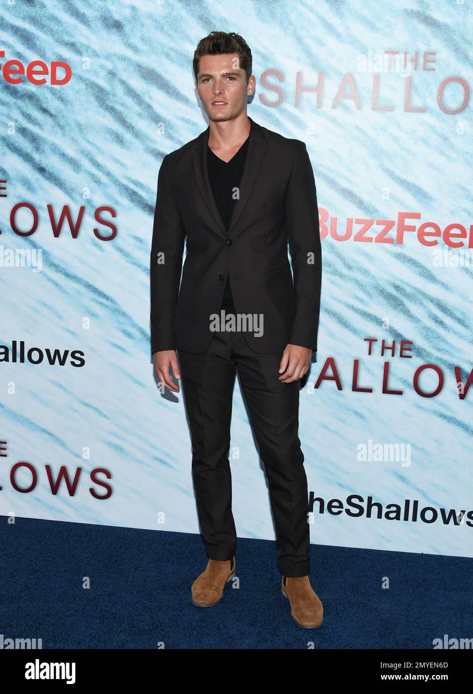 Jace Moody attends the world premiere of "The Shallows" at AMC Loews ...