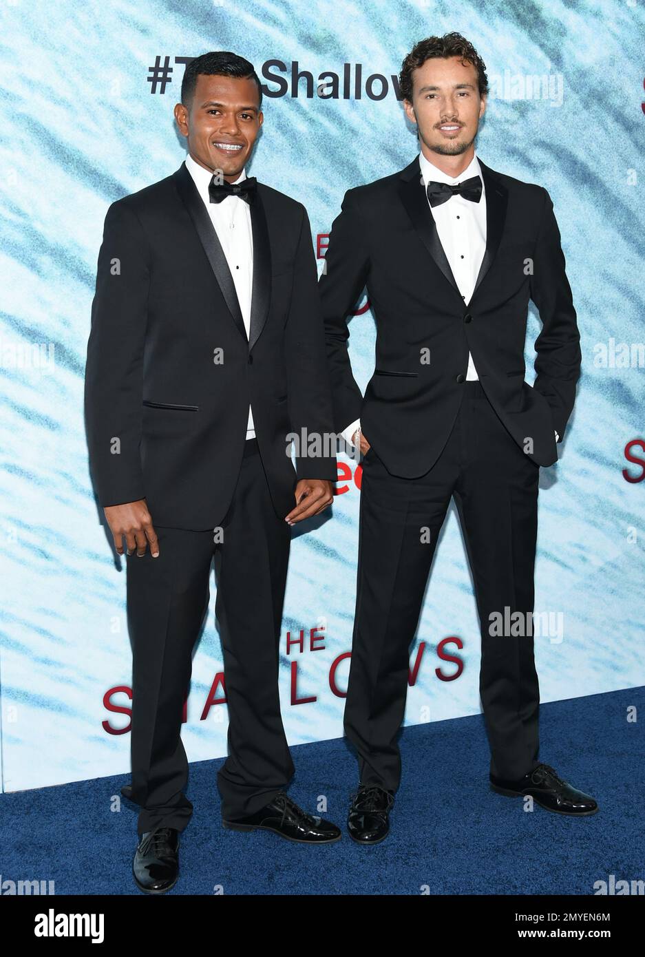 Surfers Jose "Yuco" Trujillo Salas, left, and Angelo Lozano Corzo ...