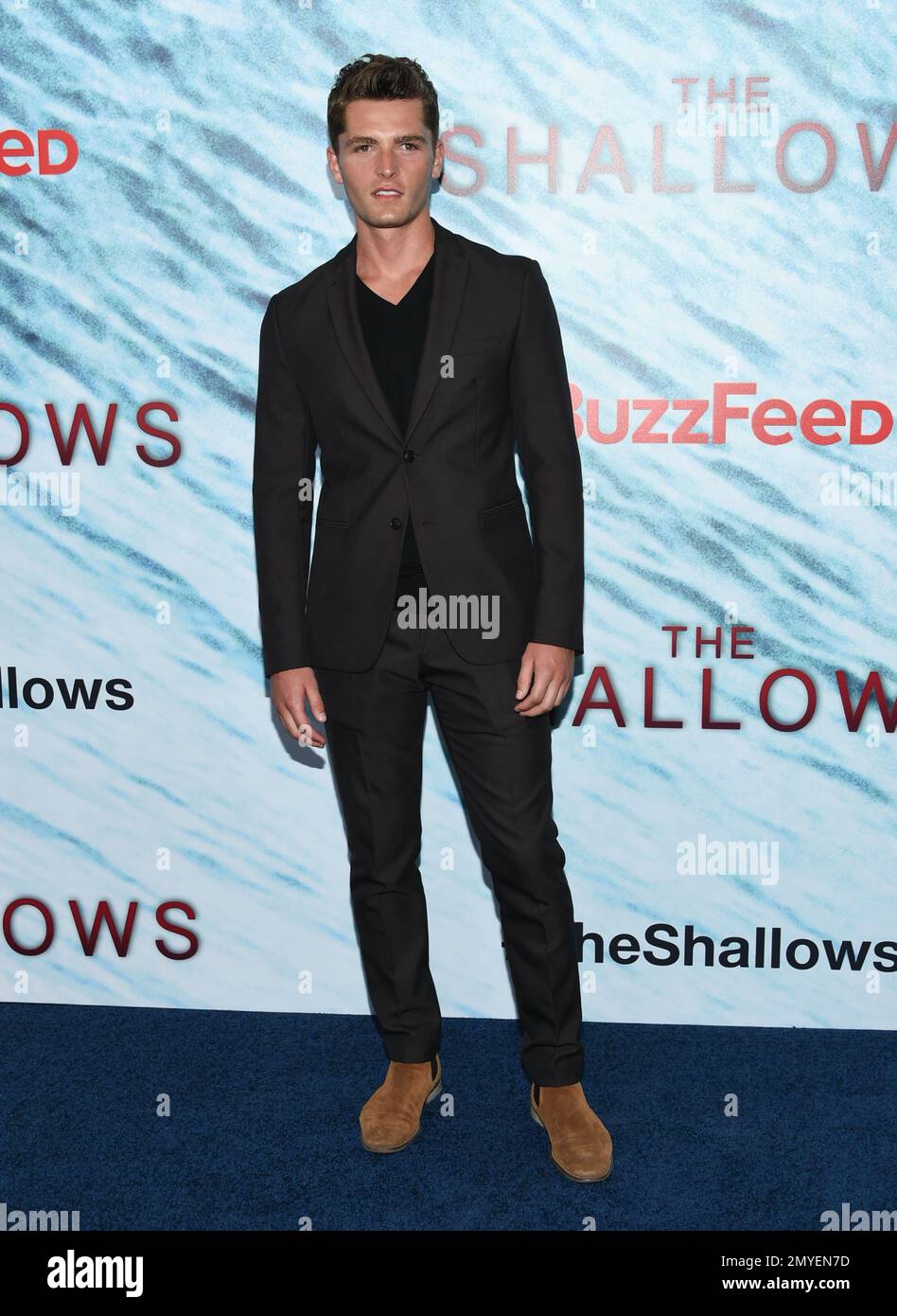 Jace Moody attends the world premiere of "The Shallows" at AMC Loews ...