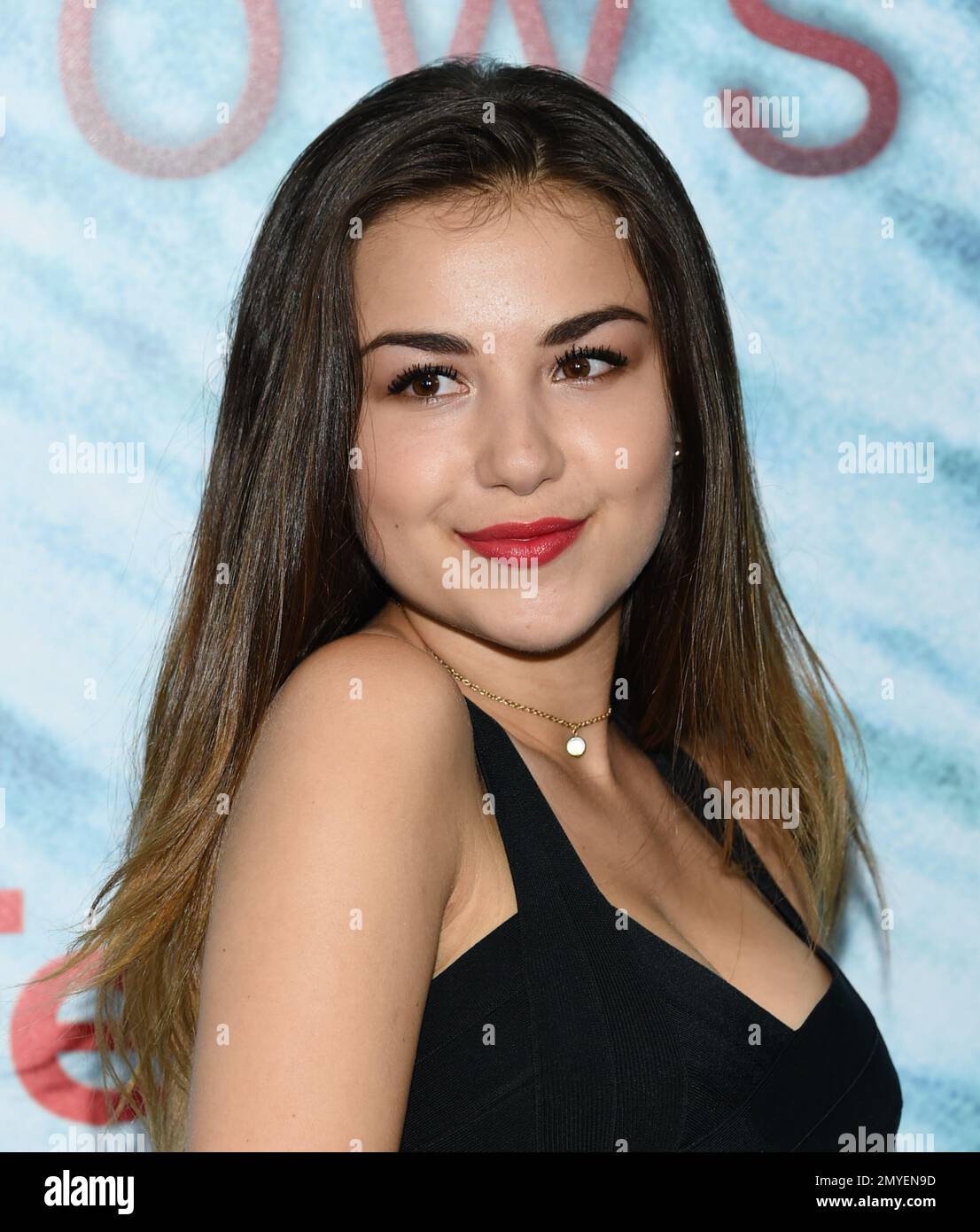 Actress Esther Zynn attends the world premiere of "The Shallows" at AMC ...