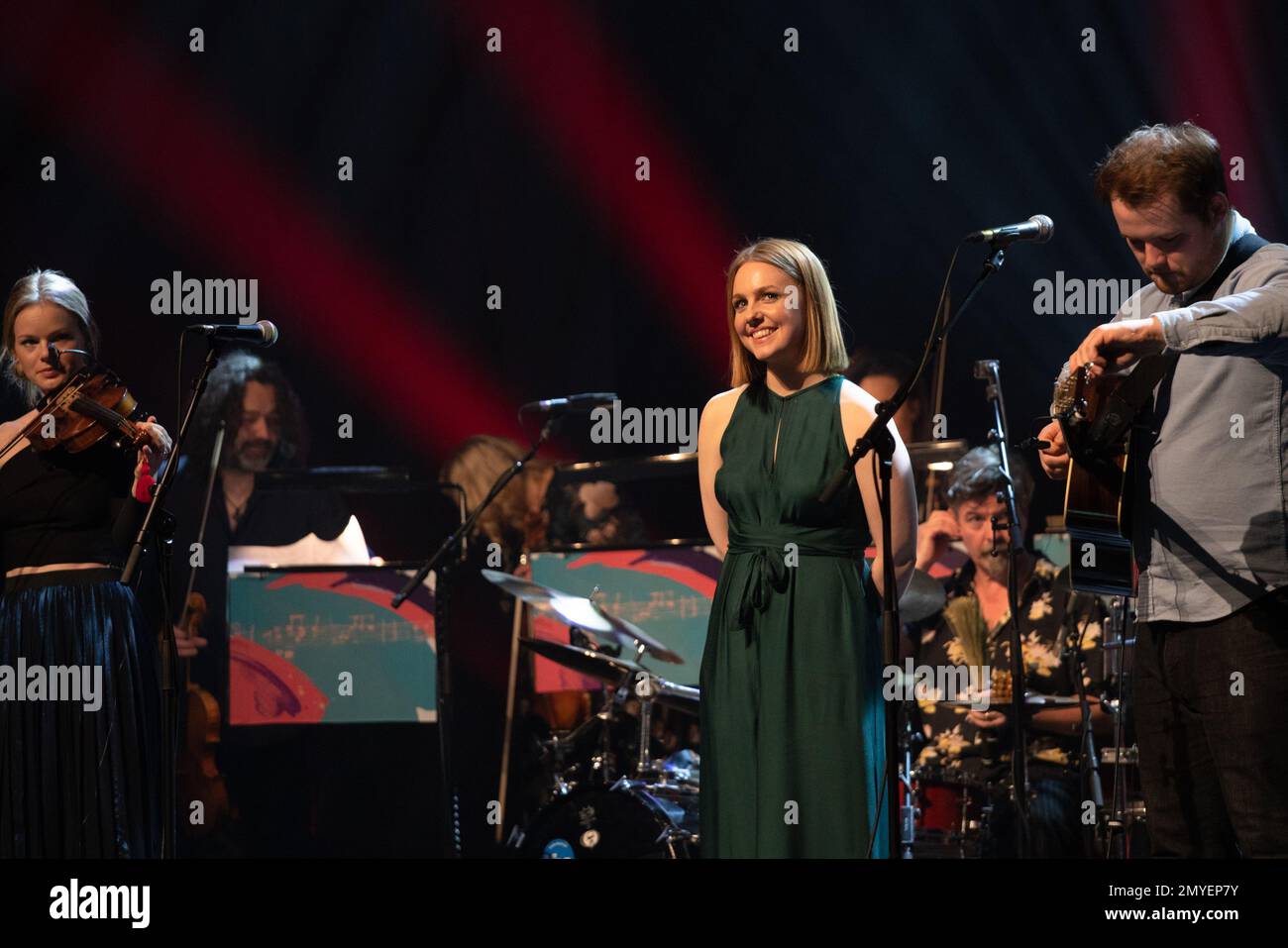 Glasgow Scotland. 19 January 2023. Kim Carnie, Scots Gaelic singer ...