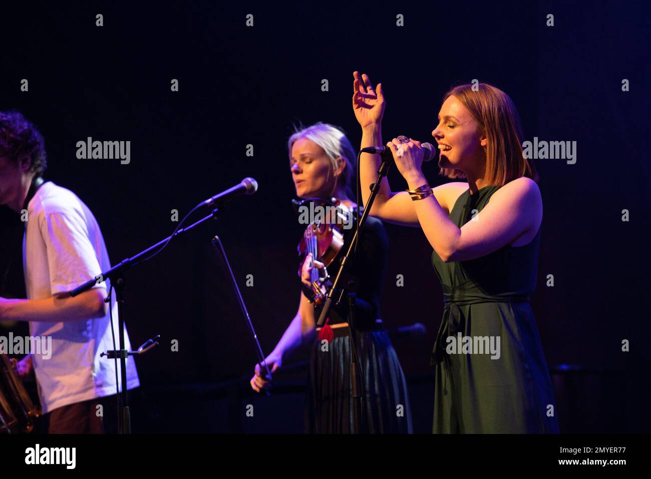 Glasgow Scotland. 19 January 2023. Kim Carnie, Scots Gaelic singer ...