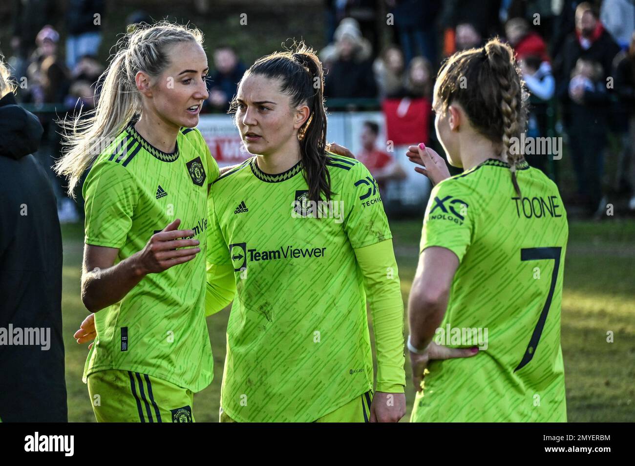 Manchester United Women players Millie Turner, Vilde bo Rise and Ella ...