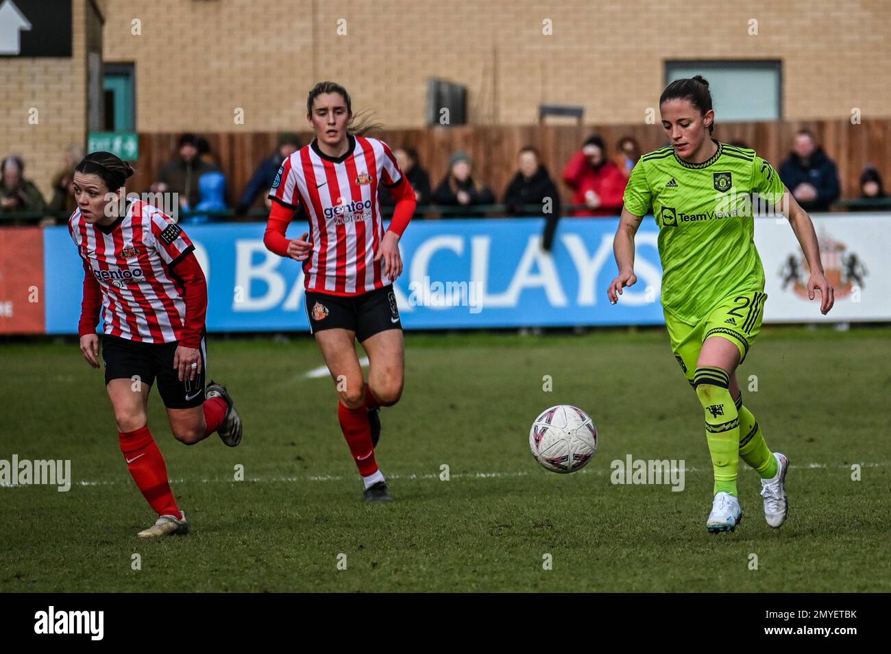 Manchester United Women defender Ona Batlle in action against ...