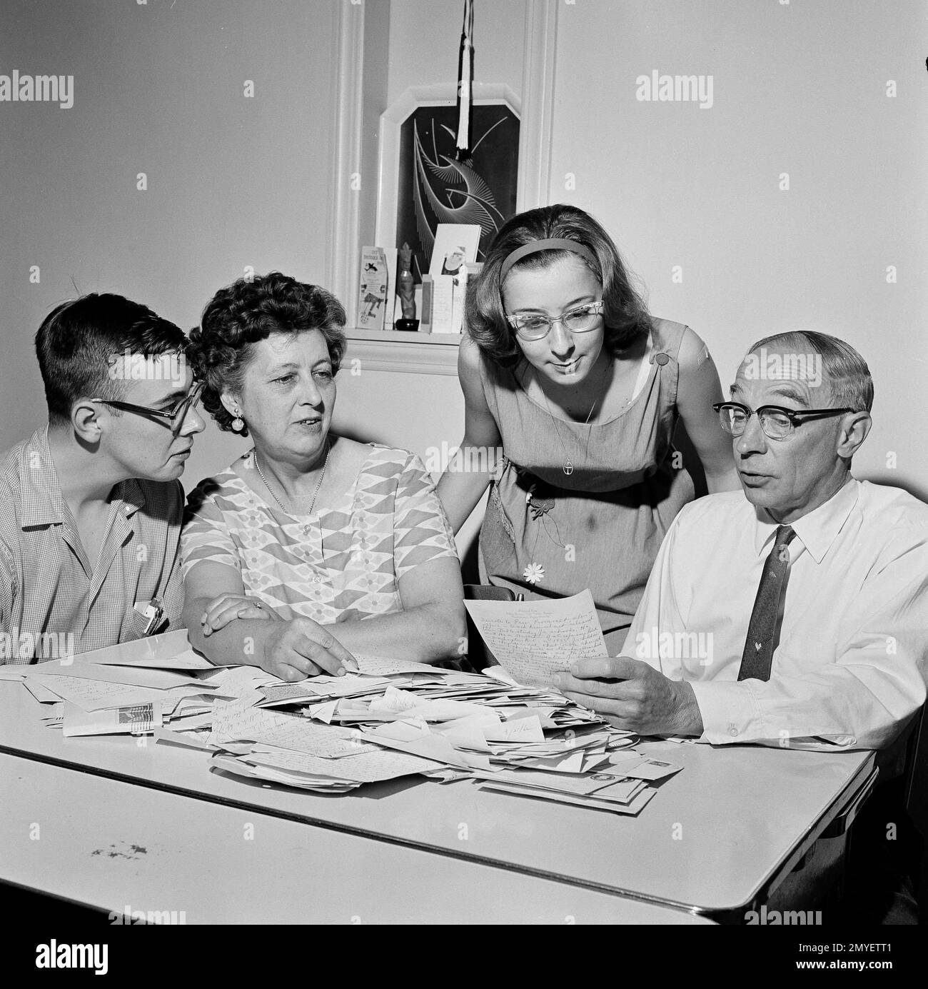 Edward L. Schempp and his wife Sidney, and their children, Roger, 20 ...