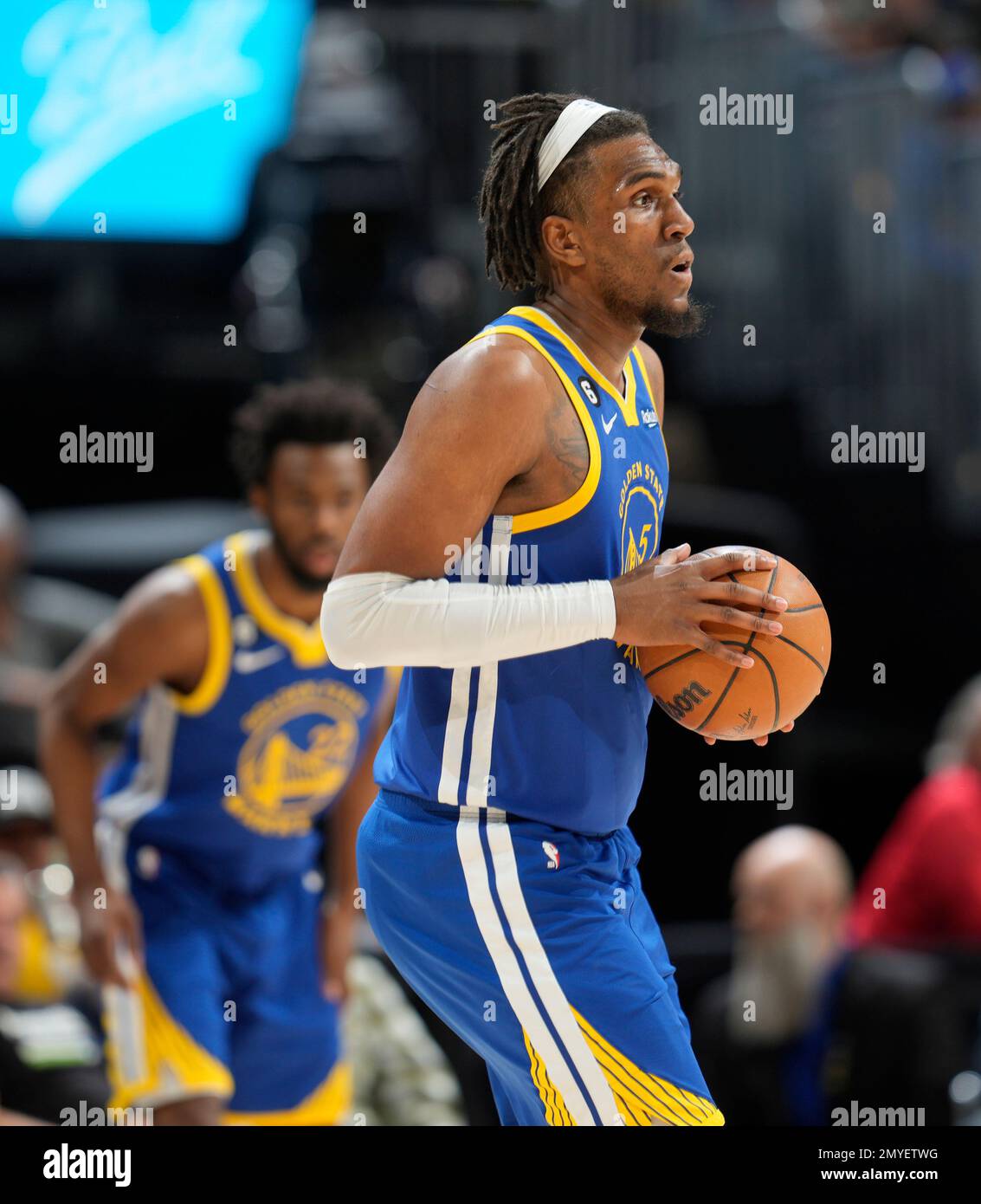 Golden State Warriors forward Kevon Looney (5) in the first half of an ...