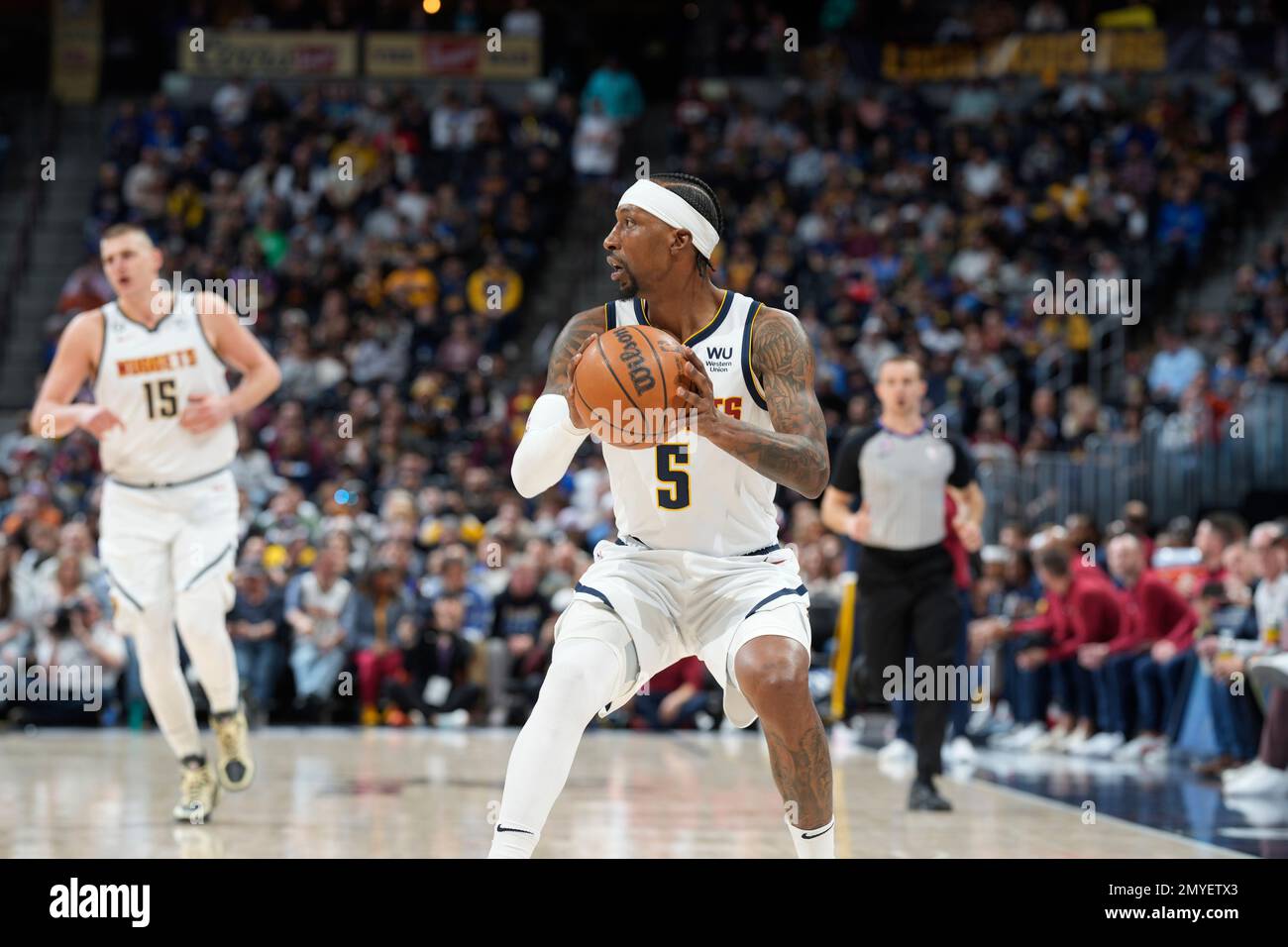 Denver Nuggets guard Kentavious Caldwell-Pope (5) in the first half of ...