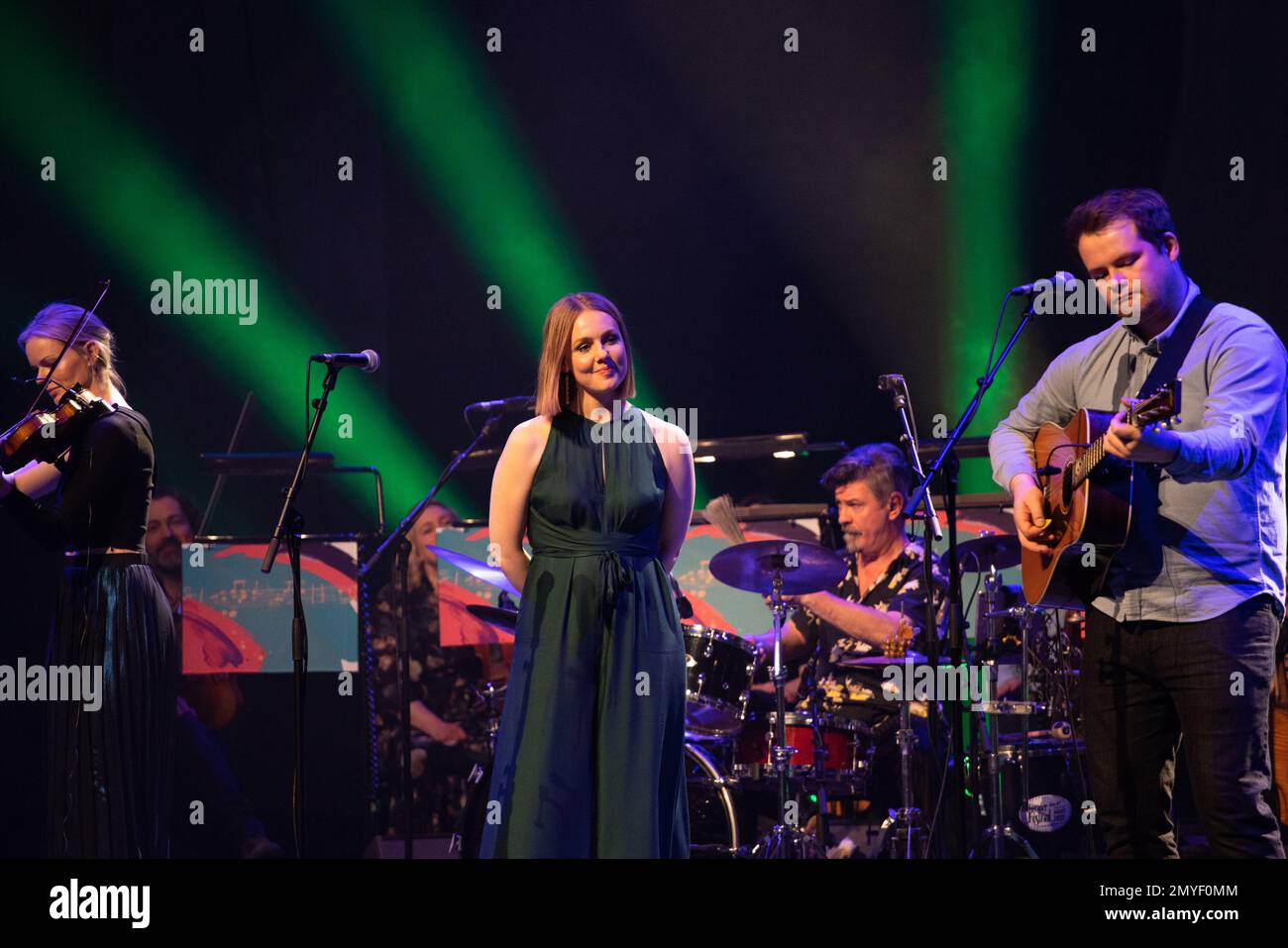 Glasgow Scotland. 19 January 2023. Kim Carnie, Scots Gaelic singer ...