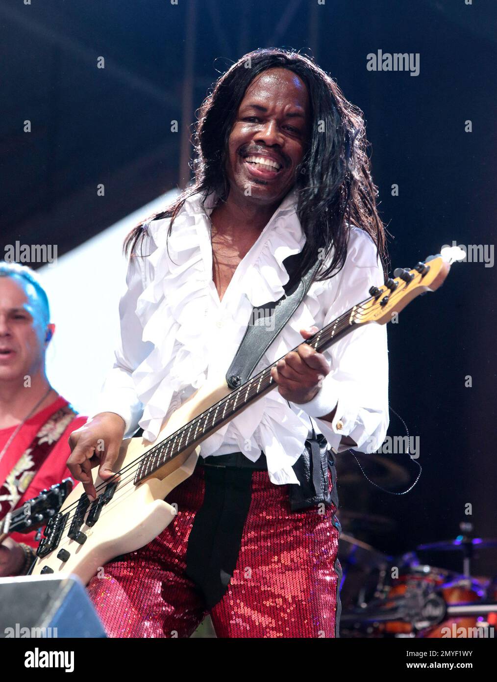 Verdine White of the band Earth, Wind & Fire performs on Day 4 of the ...