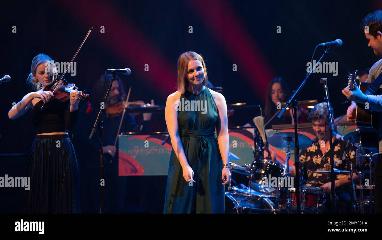 Glasgow Scotland. 19 January 2023. Kim Carnie, Scots Gaelic singer ...