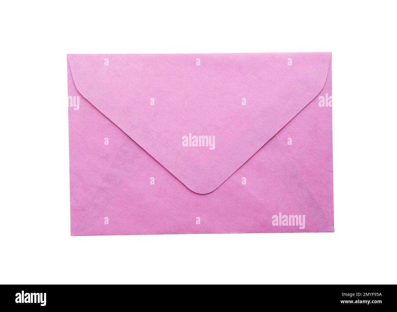 Pink paper envelope isolated on white. Mail service Stock Photo - Alamy