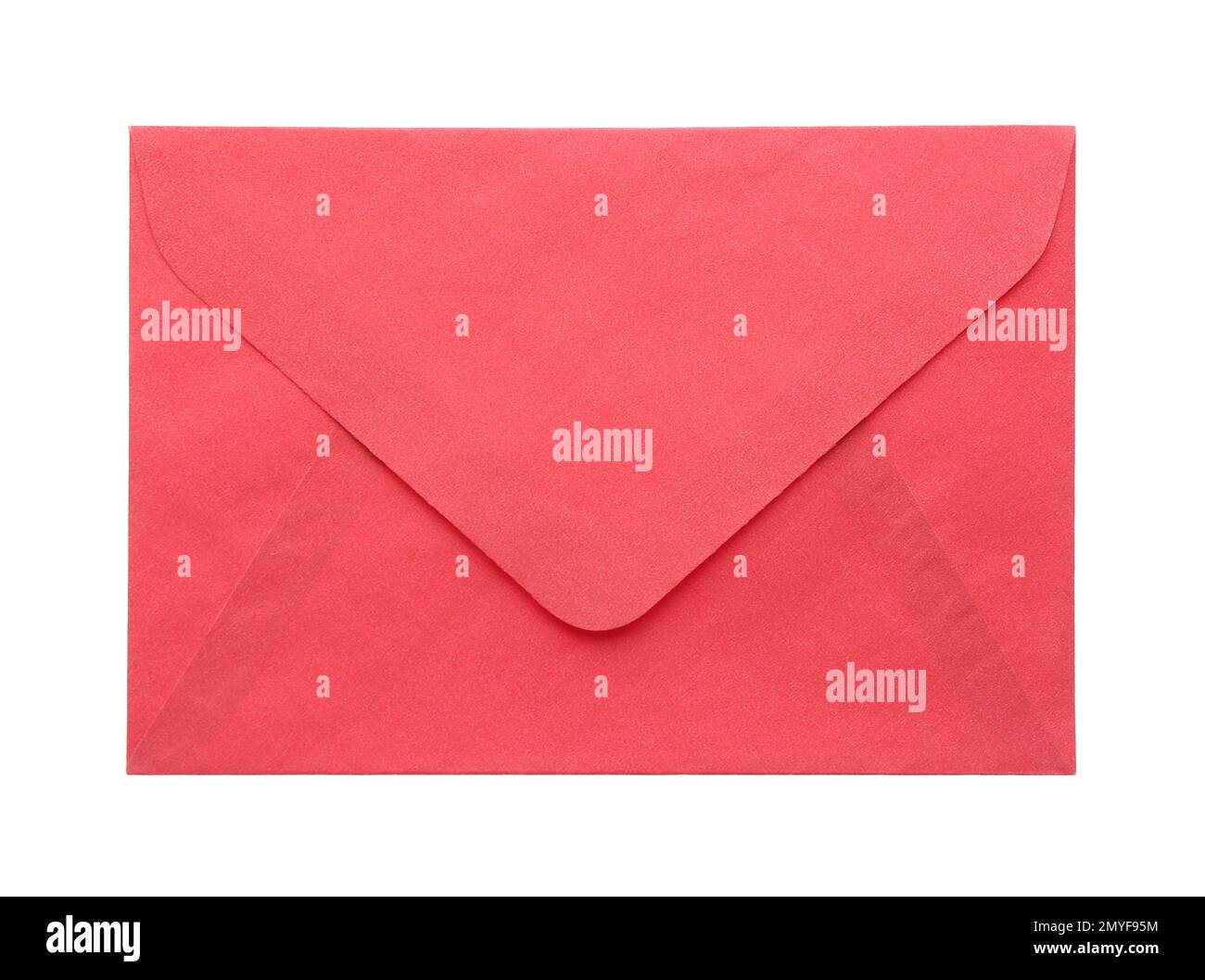 Red paper envelope isolated on white. Mail service Stock Photo - Alamy