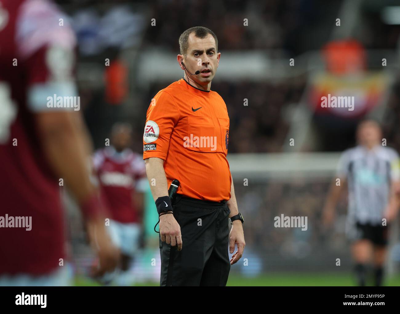 Referee Peter Bankes during the Premier League match Newcastle United ...