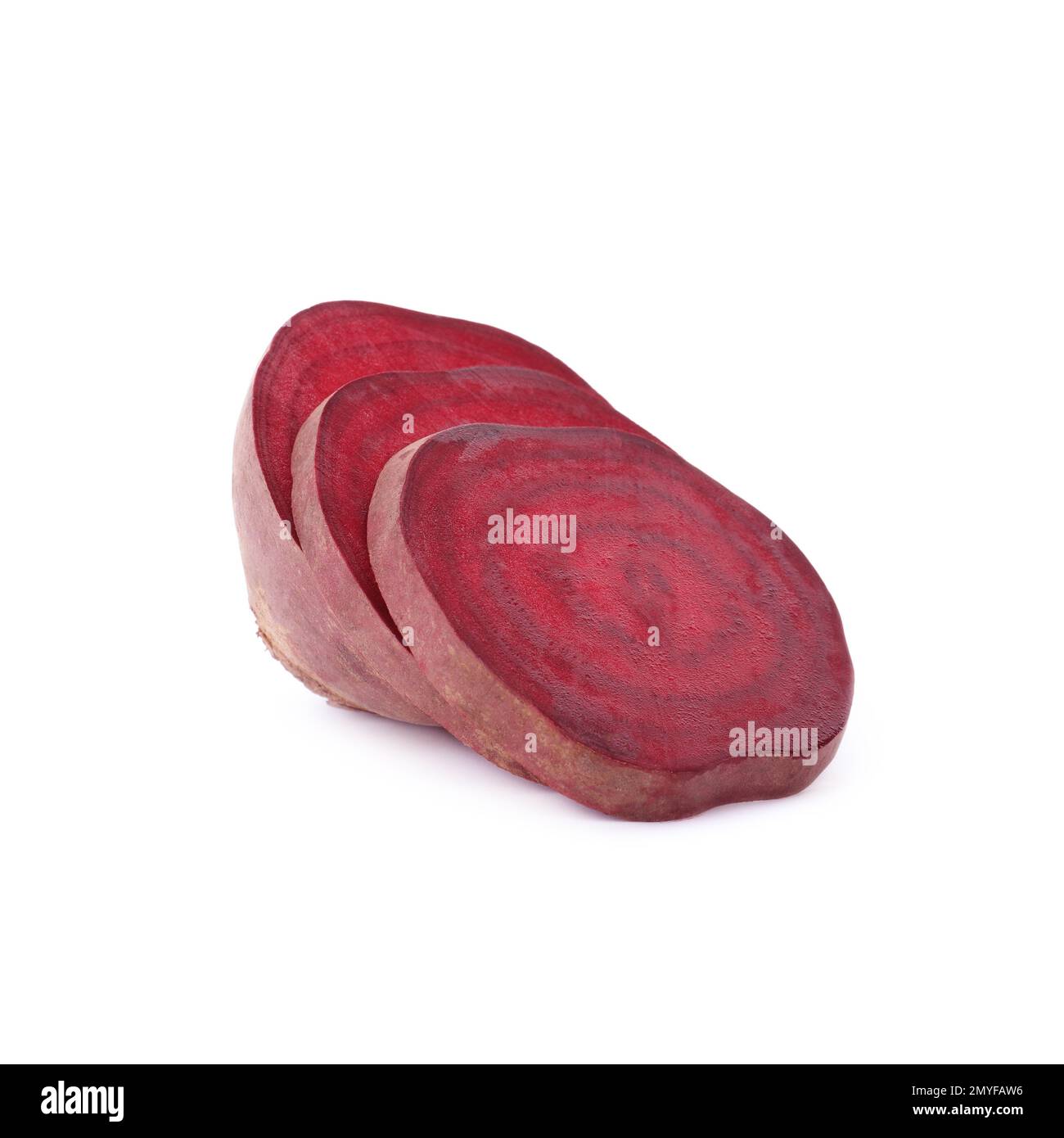 Cut fresh red beet on white background Stock Photo - Alamy