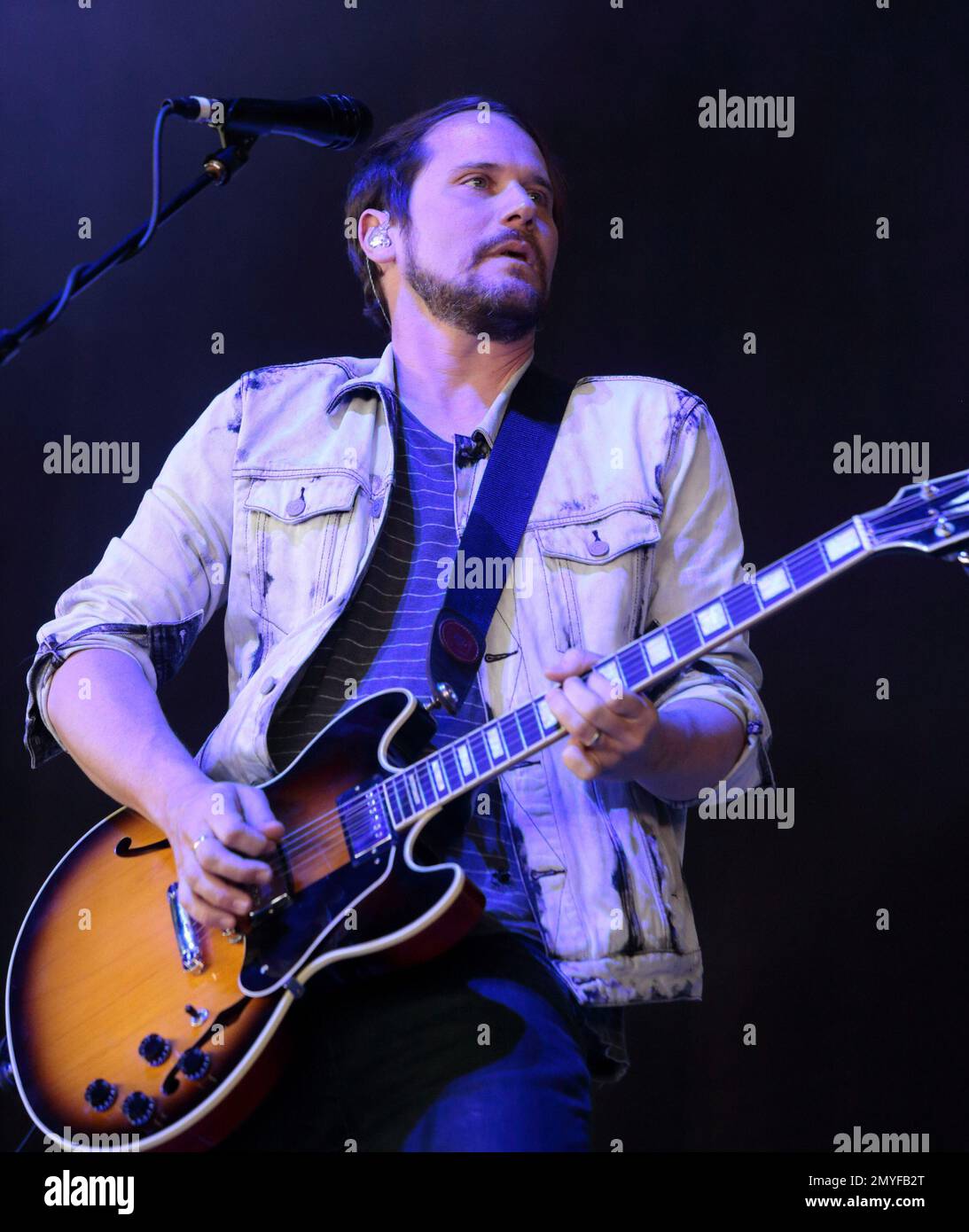 Brian Aubert of Silversun Pickups performs in concert during night 2 of ...