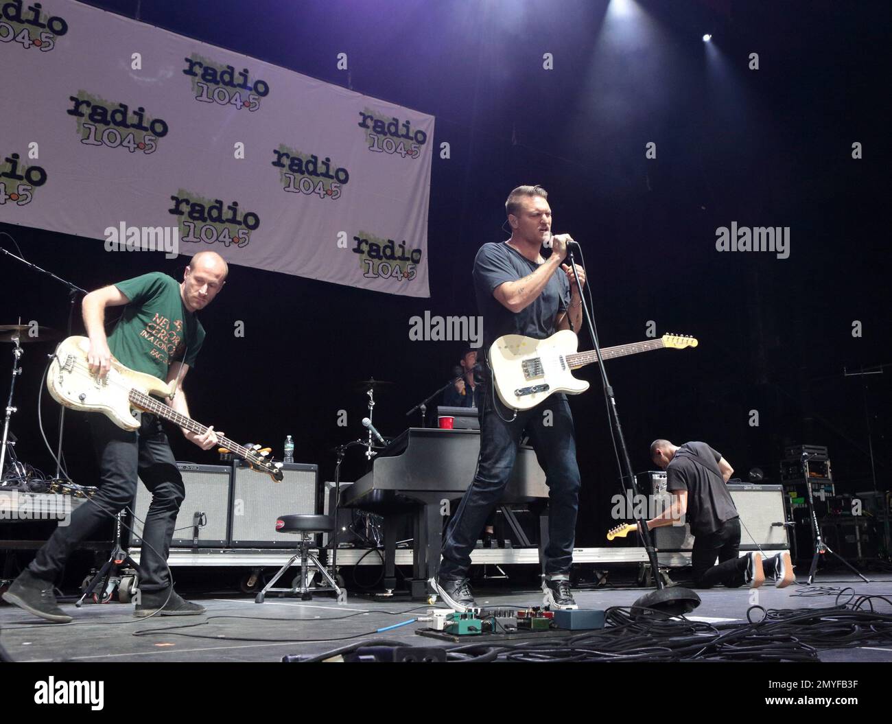 Matt Maust, from left, Nathan Willett and David Quon of Cold War Kids ...