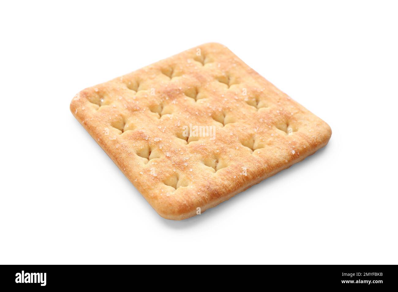 Crispy cracker isolated on white. Delicious snack Stock Photo - Alamy