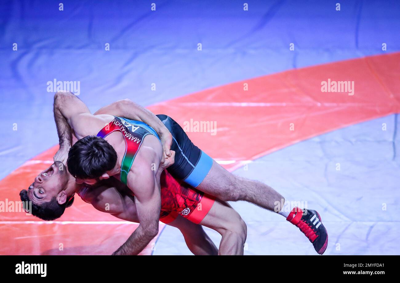 ZAGREB, CROATIA – FEBRUARY 04: Aref Hossein Khoun Mohammadi of Iran ...