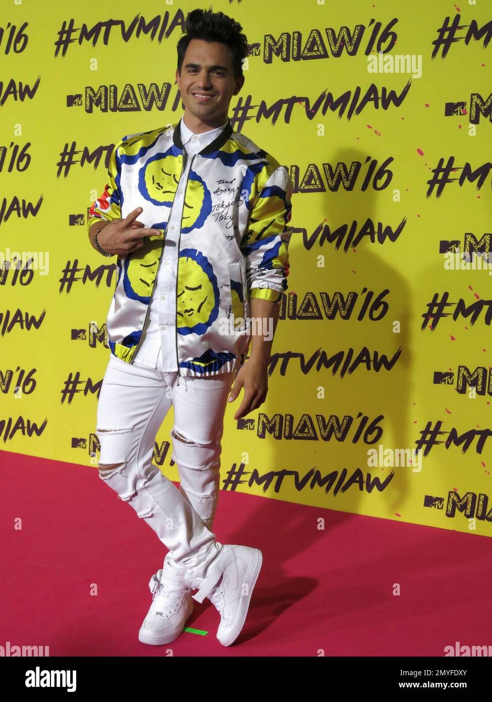 The Mexican actor singer and presenter Luja Duhart arrives to the MTV ...