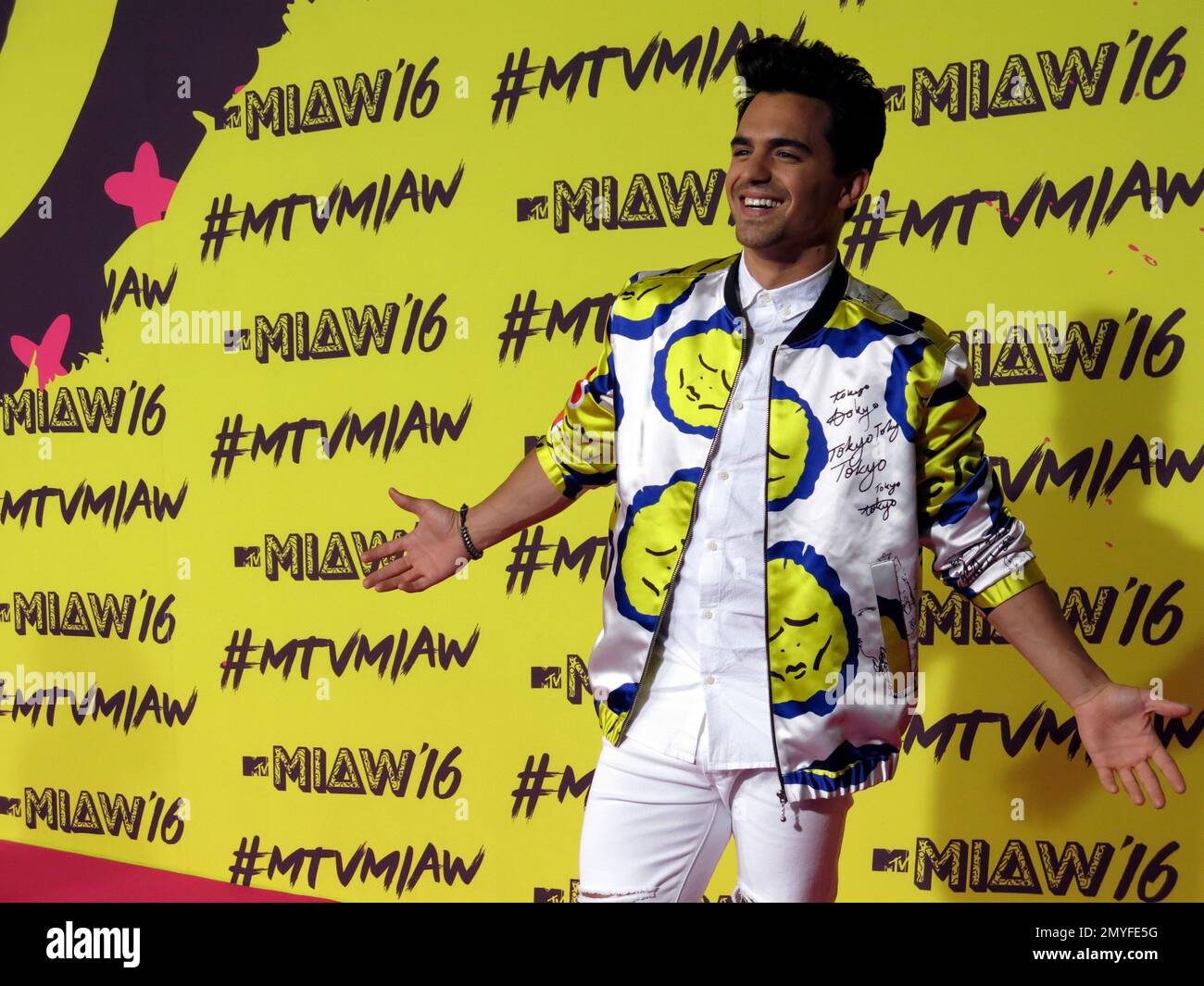 The Mexican actor singer and presenter Luja Duhart arrives to the MTV ...