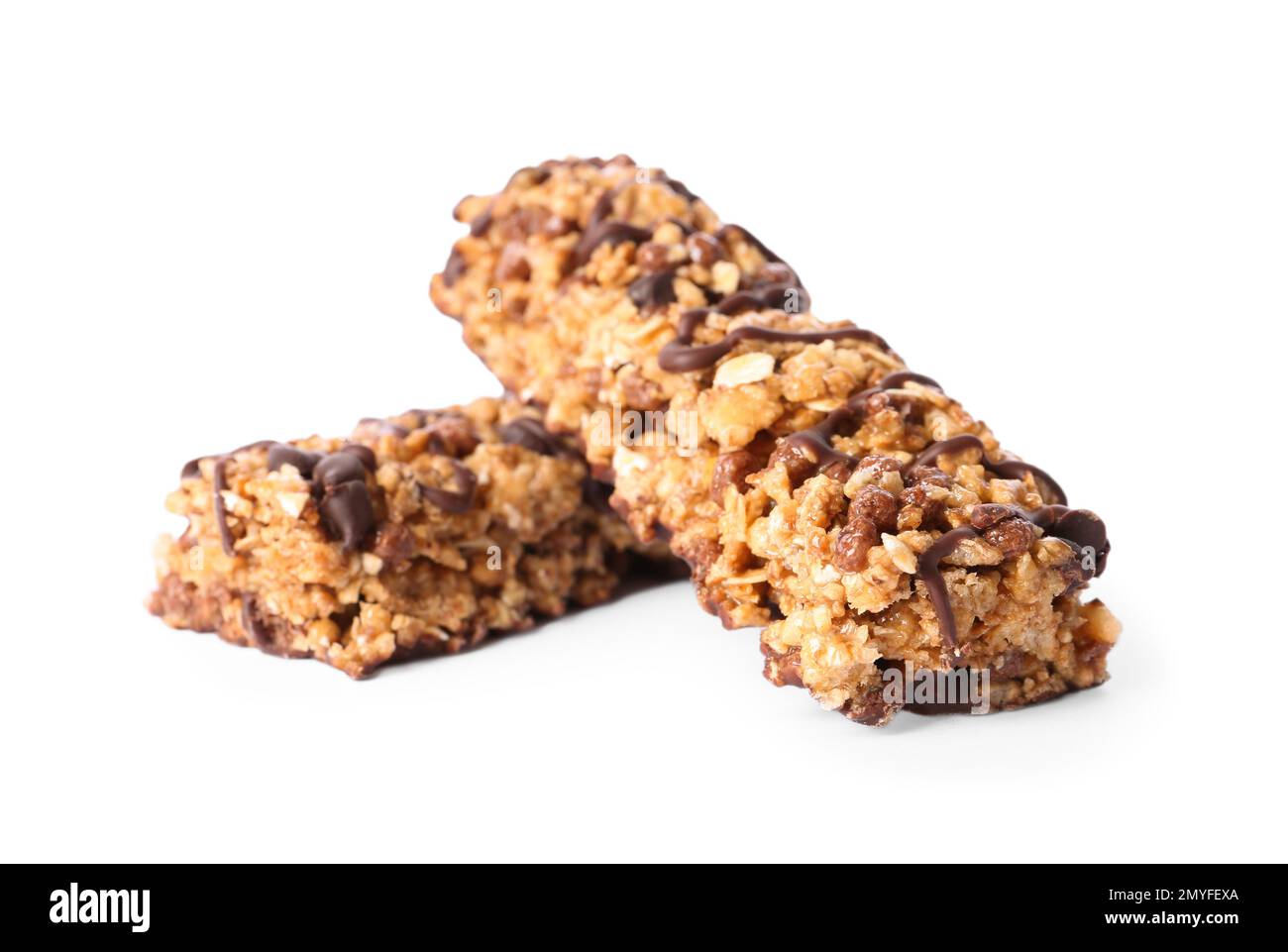 Homemade chocolate oat bars Cut Out Stock Images & Pictures - Alamy