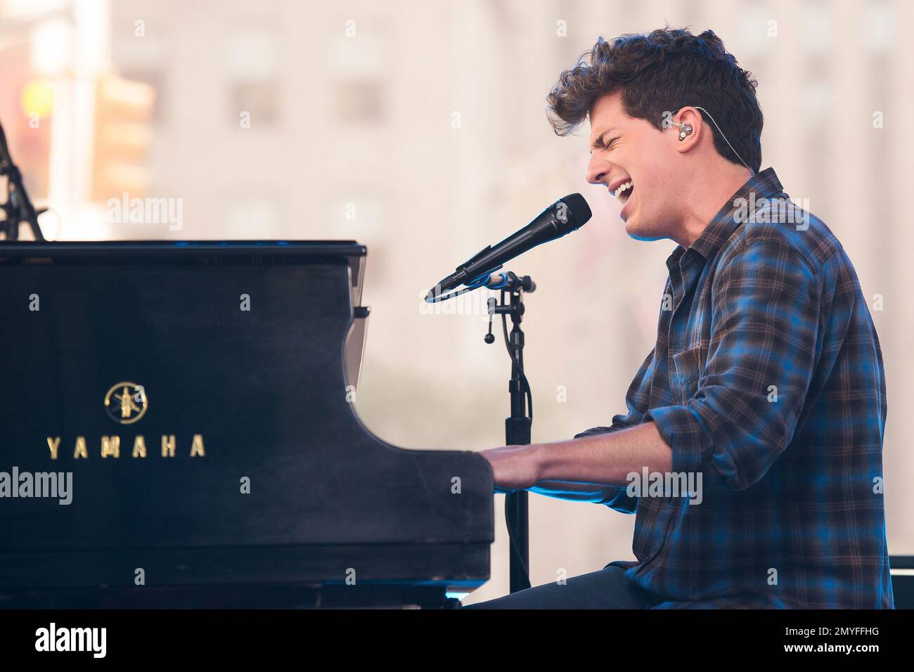 Charlie Puth performs on NBC's "Today" show at Rockefeller Plaza on ...