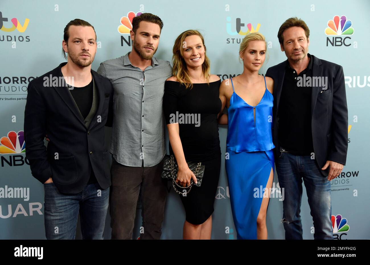 Left to right, Gethin Anthony, Grey Damon, Michaela McManus, Claire ...