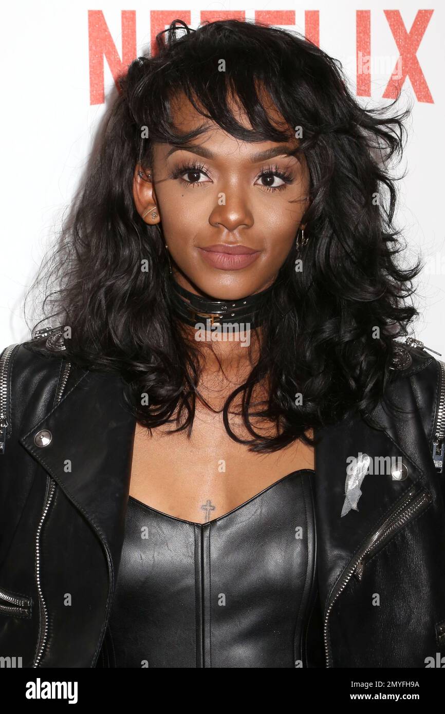 Elisa Johnson attends a premiere event celebrating season four of ...