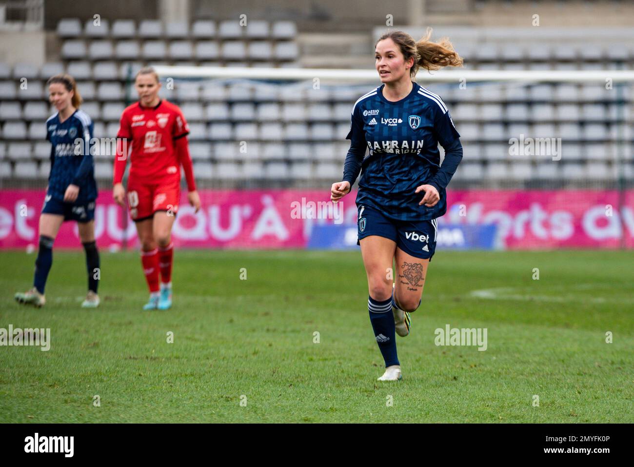 Tess Laplacette of Paris FC during the Women's French championship, D1 ...