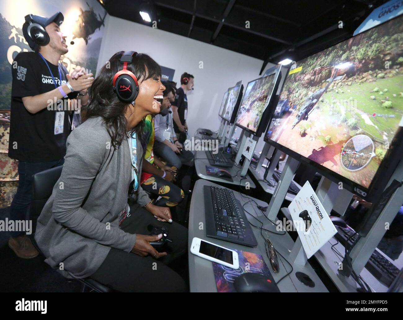 IMAGE DISTRIBUTED FOR UBISOFT - Aisha Tyler playing Tom Clancy's Ghost Recon Wildlands at ...