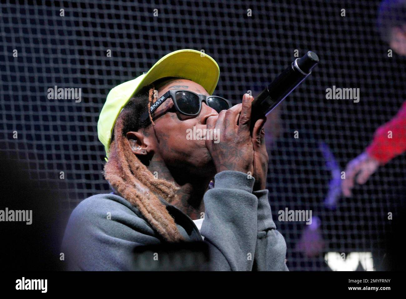 Rapper Lil Wayne performs at the Samsung exhibit at the Electronic ...