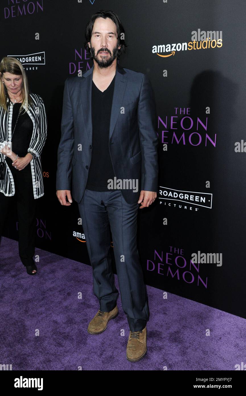Keanu Reeves attends the LA Premiere of "The Neon Demon" held at ...