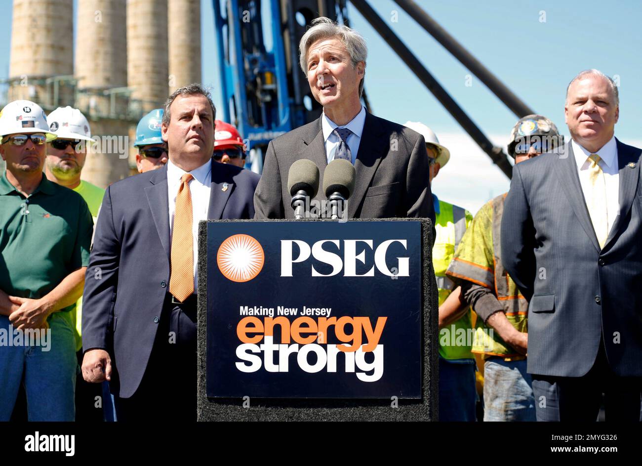 IMAGE DISTRIBUTED FOR PSEG - New Jersey Governor Chris Christie ...
