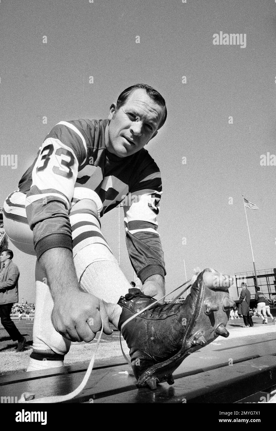 FILE - In this 1968 file photo, New York Jets punter Curley Johnson ...